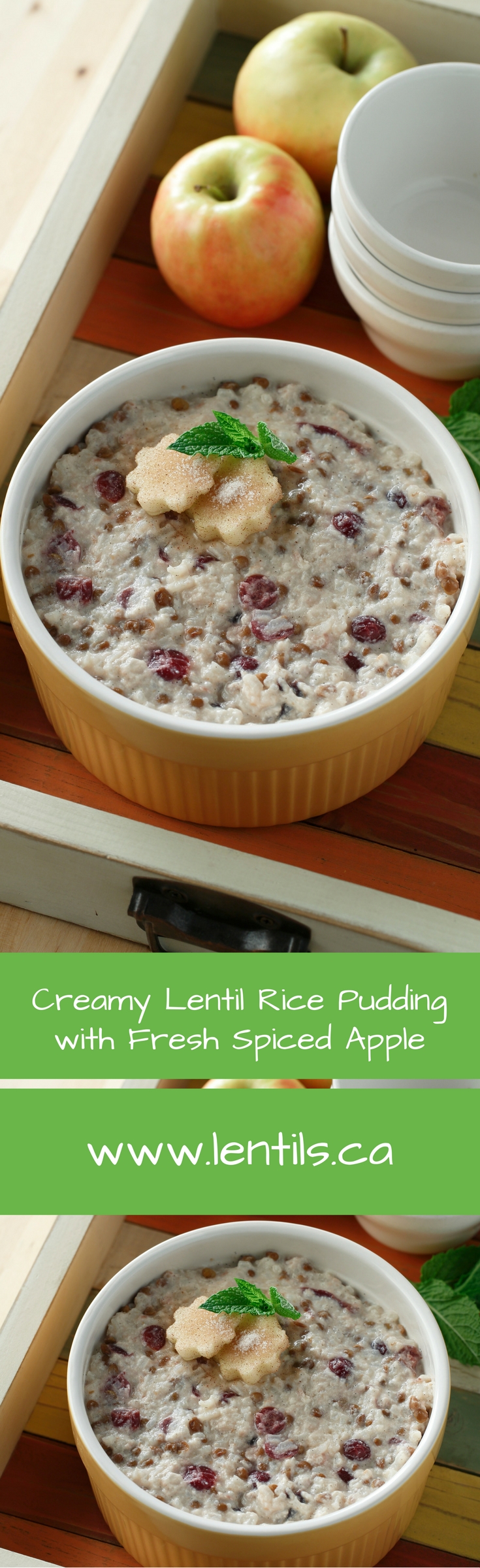 Creamy Lentil Rice Pudding with Fresh Spiced Apple – Lentils.org