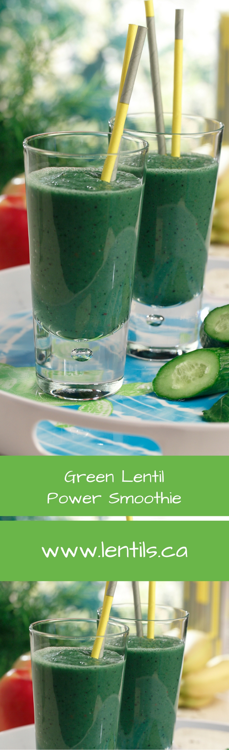 Green Lentil Power Smoothie – Lentils.org