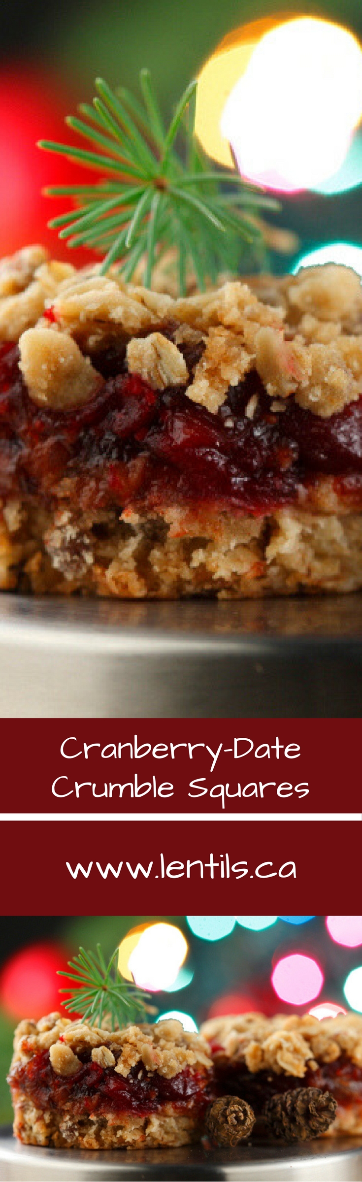 Cranberry-Date Crumble Squares – Lentils.org