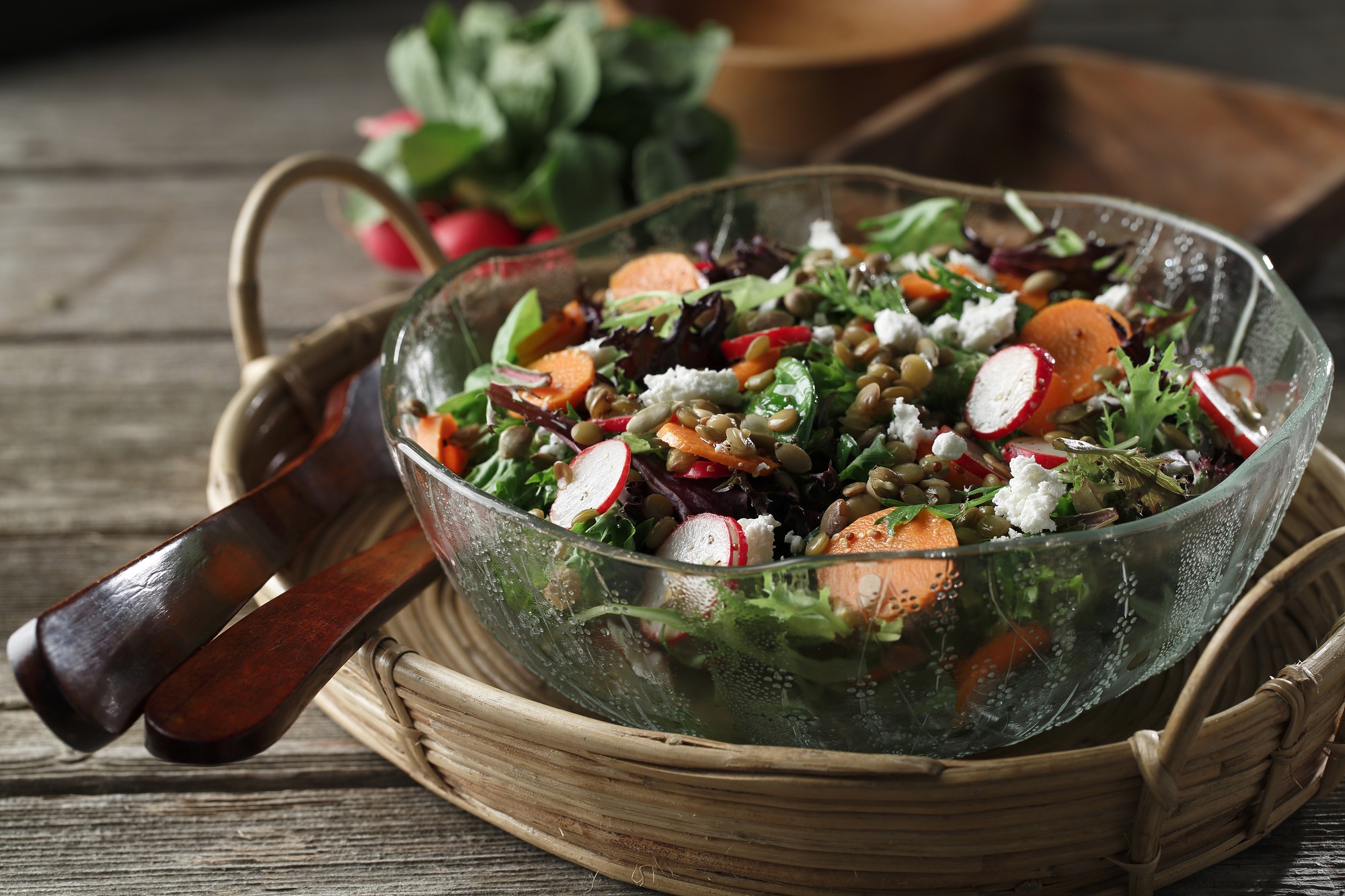 Spring Greens with Quick Pickled Lentils & Vegetables – Lentils.org