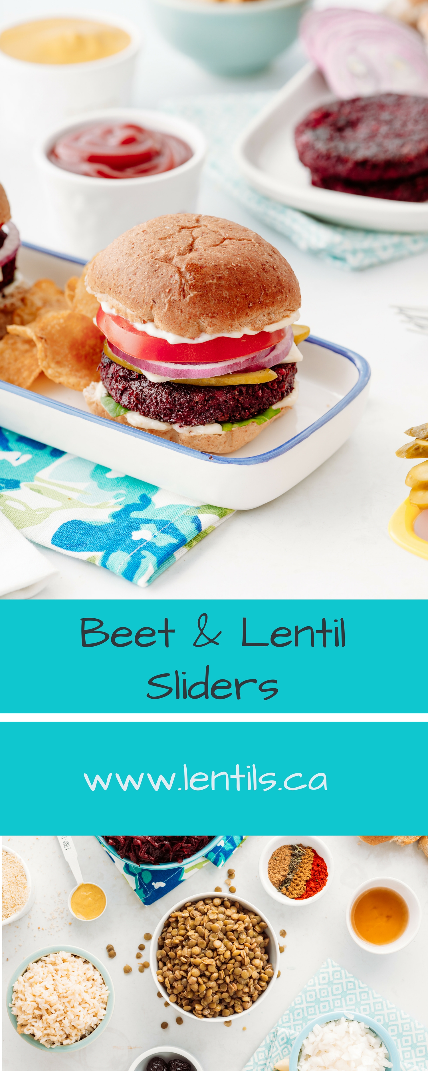 Beet & Lentil Sliders – Lentils.org