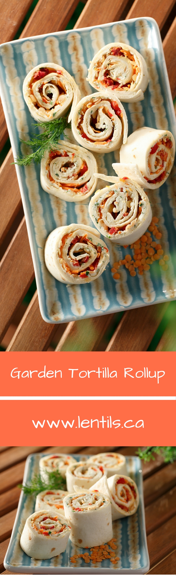 Garden Tortilla Rollup Lentils