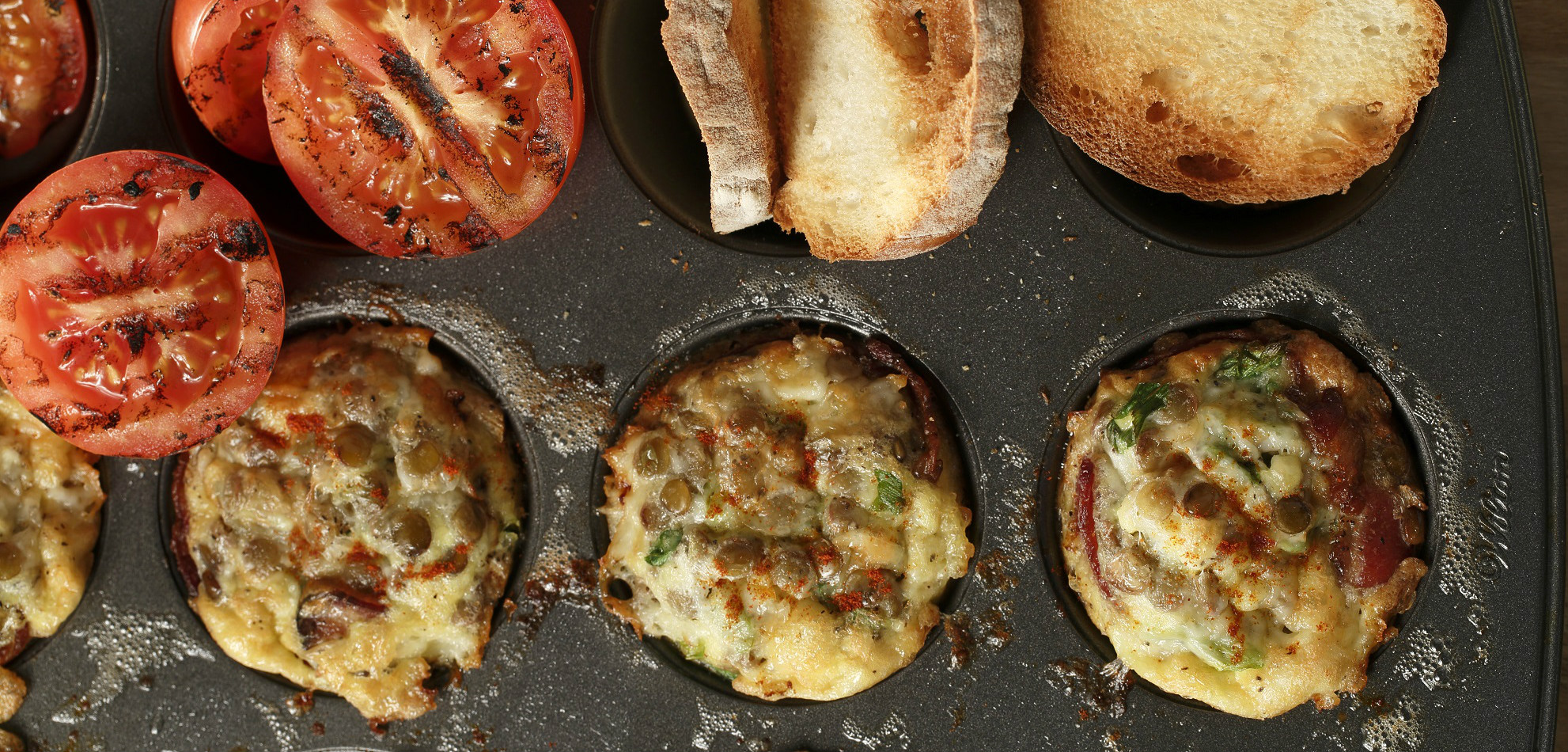 Lentil & Bacon Omelette Cups – Lentils.org