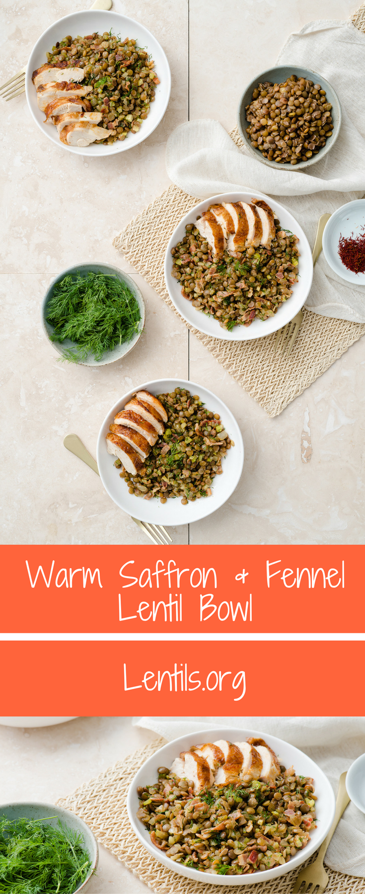 Warm Saffron & Fennel Lentil Bowl Recipe