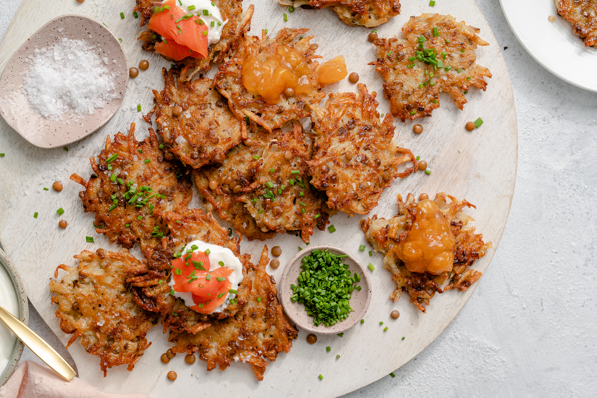 Potato Lentil Latkes – Lentils.org