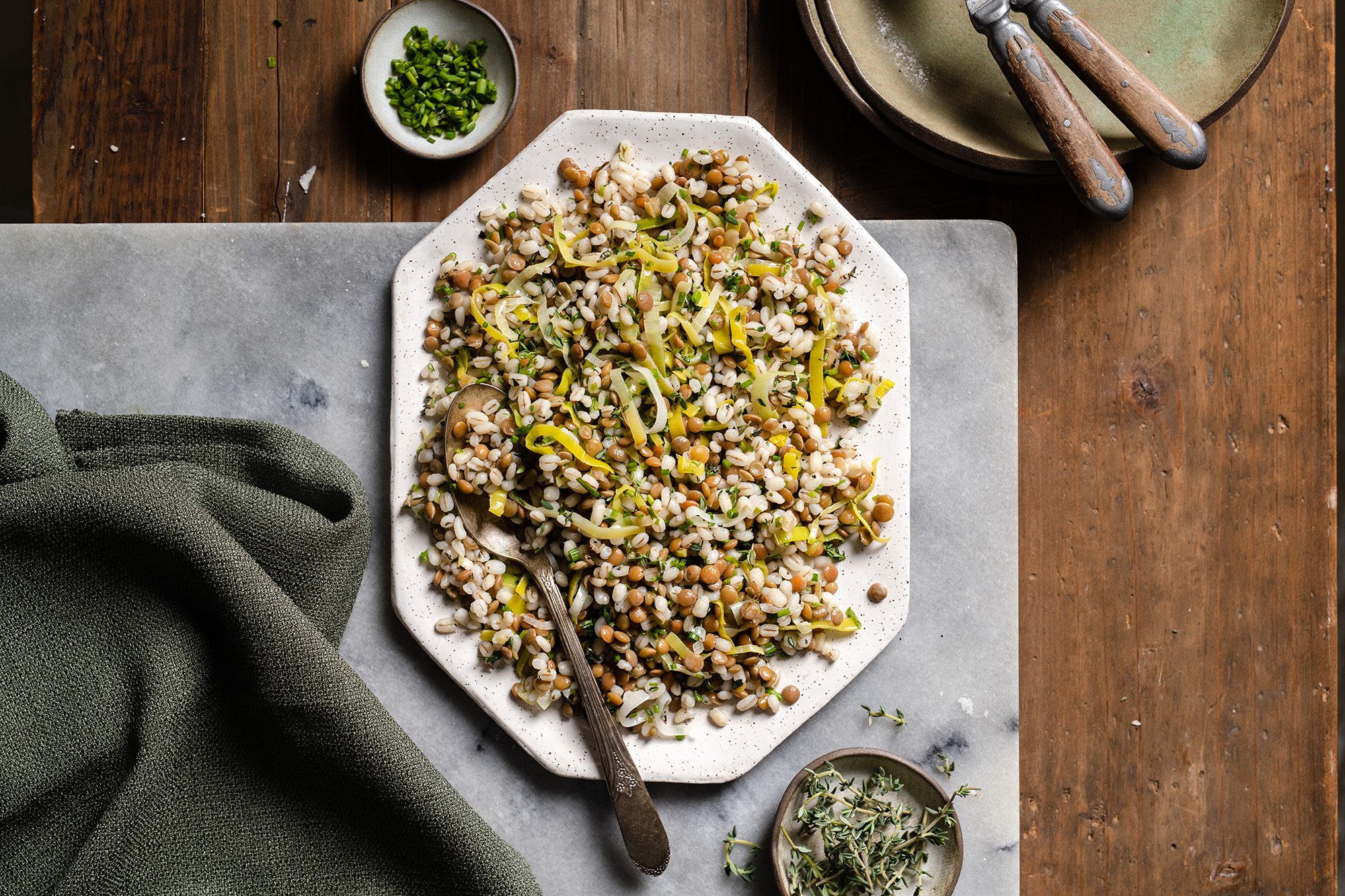 Barley, Lentils, Leeks & Thyme – Lentils.org