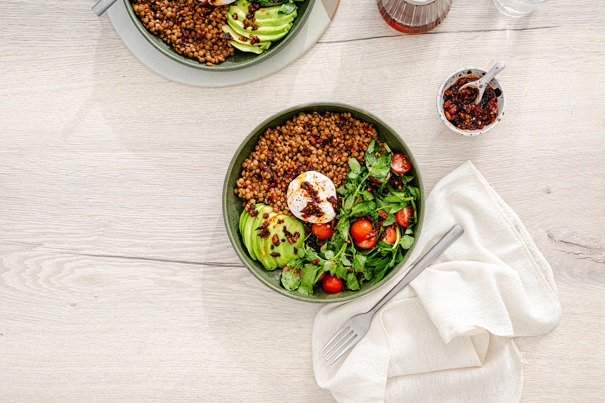 Lentil Breakfast Bowl with Poached Egg & Avocado – Lentils.org
